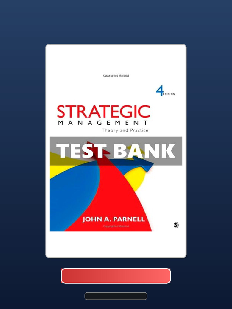 Strategic Management Theory and Practice 4 Ed Parnell Ebook and ...