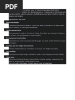 Clinometer Guide: Types & Applications | PDF