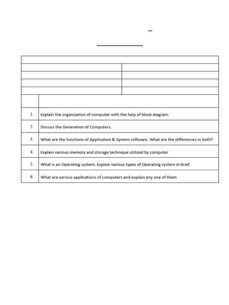 Unit 1 Complete With Assignment 1 Pdf Computer Data Storage Random Access Memory