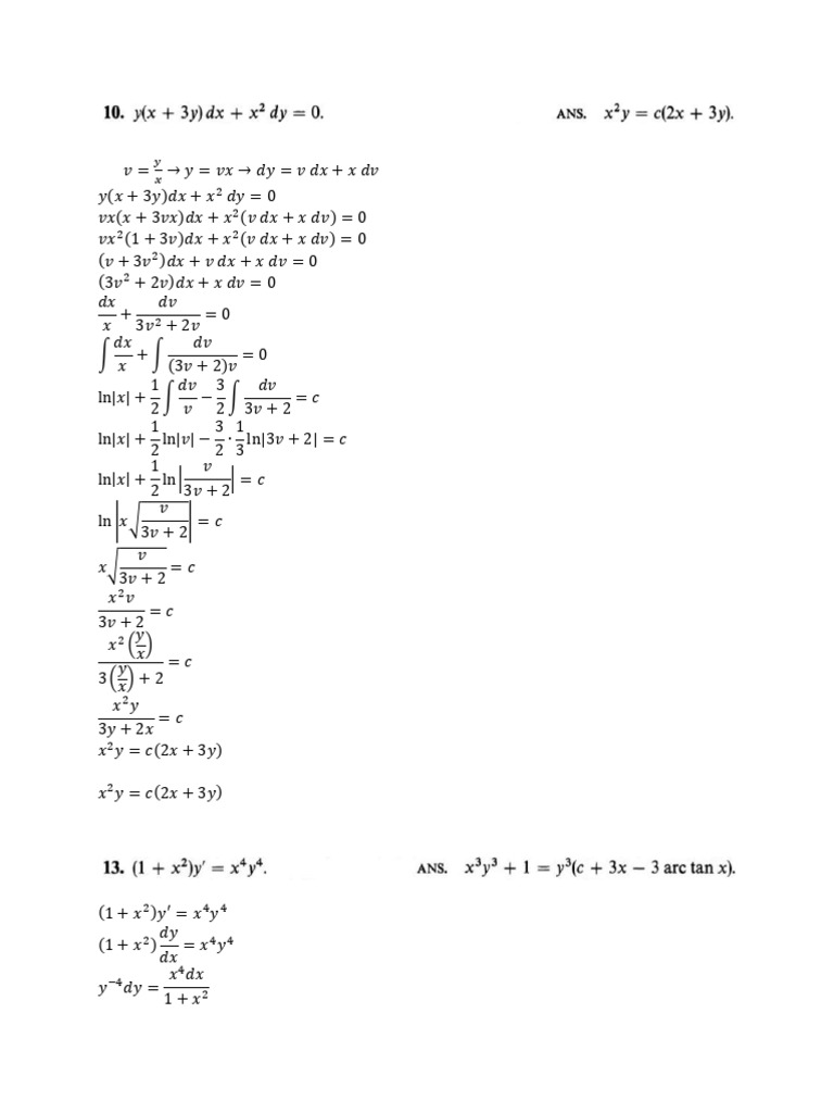 Basic Differential Equation | PDF