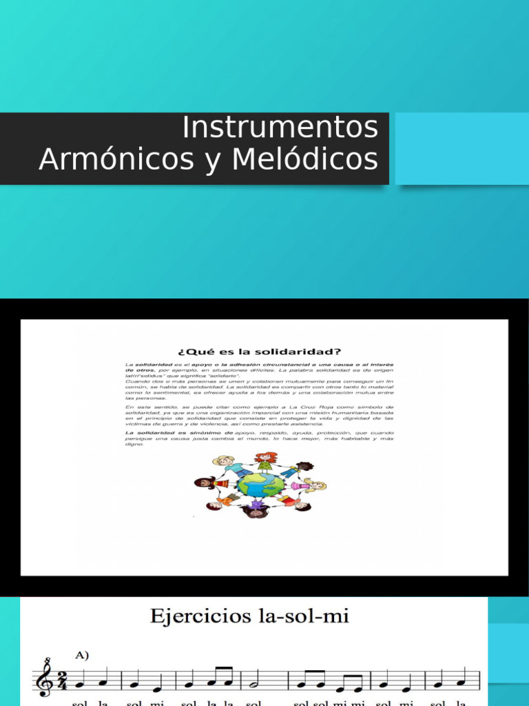 Instrumentos Armónicos y Melódicos 2 | PDF | Himnos | Instrumentos ...
