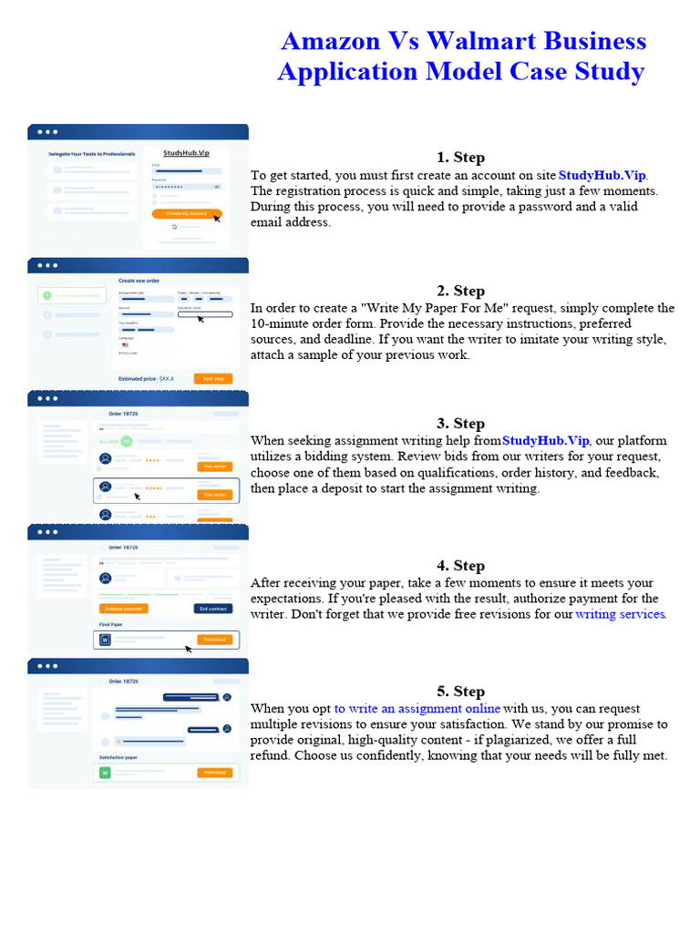 Amazon Vs Walmart Business Application Model Case Study | PDF ...
