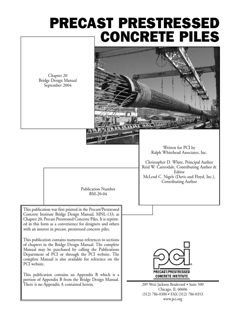 PCI - BM20 - Prestressed Concrete Piles | PDF | Deep Foundation ...