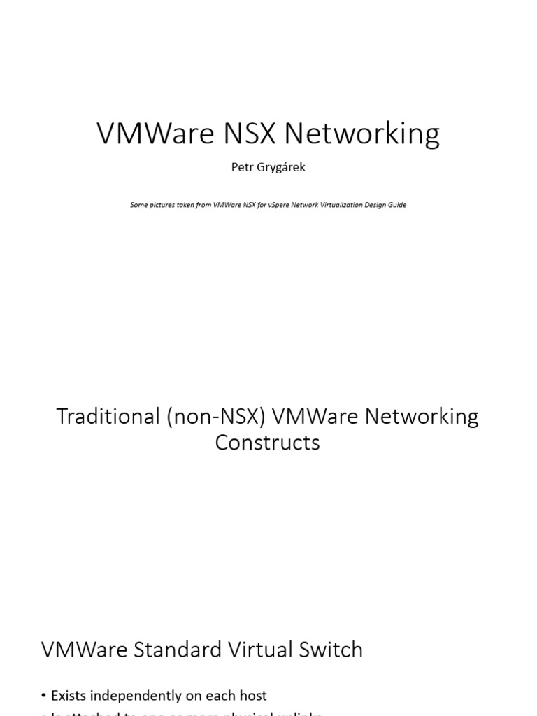 NSX Netowrking | PDF | Virtual Machine | Multicast