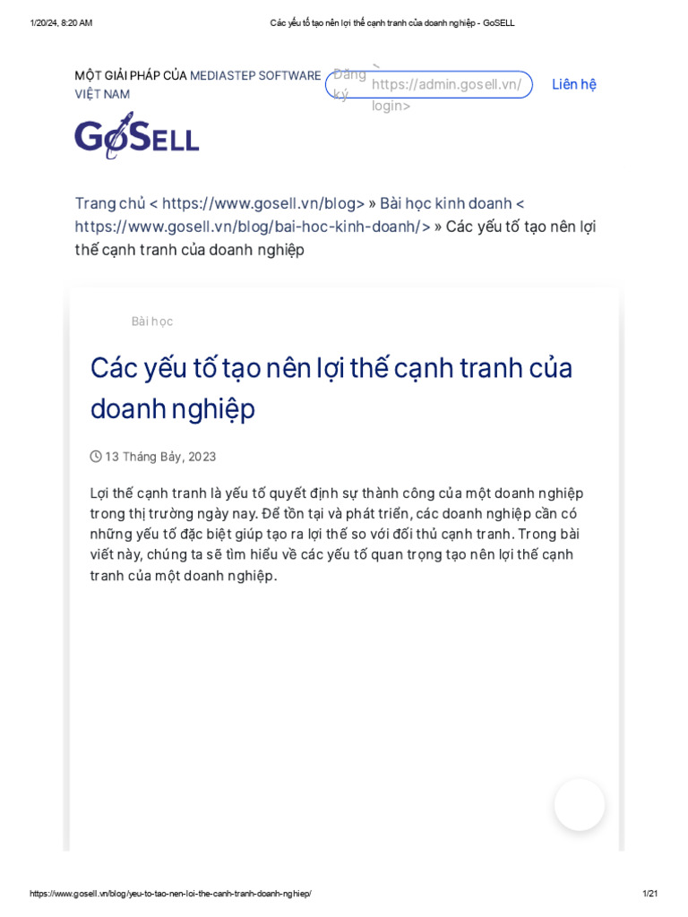 Go SELL | PDF