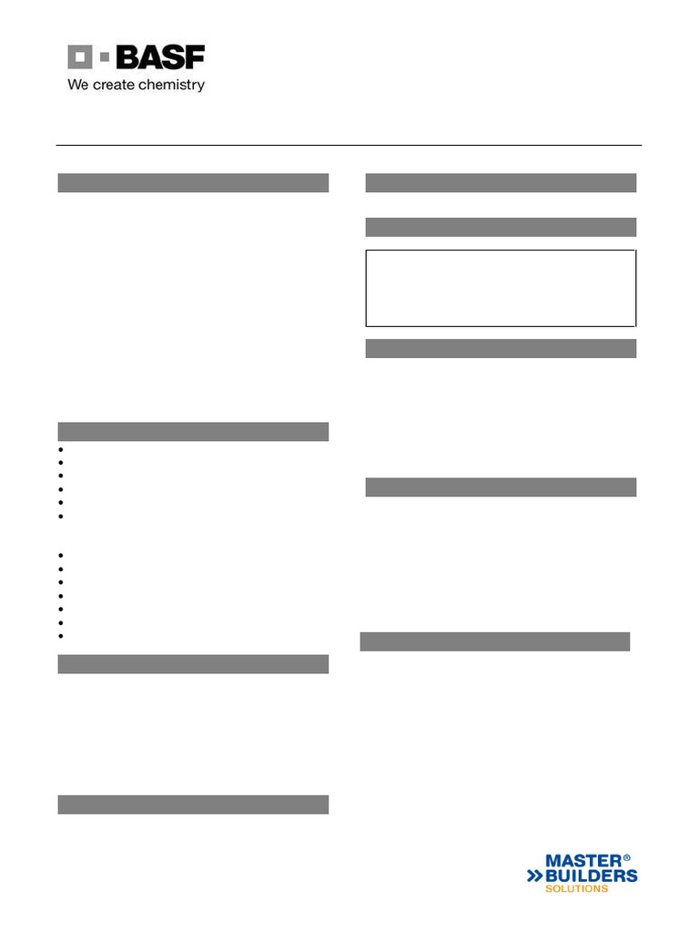MasterRheobuild 833 TDS | PDF | Concrete | Building Materials