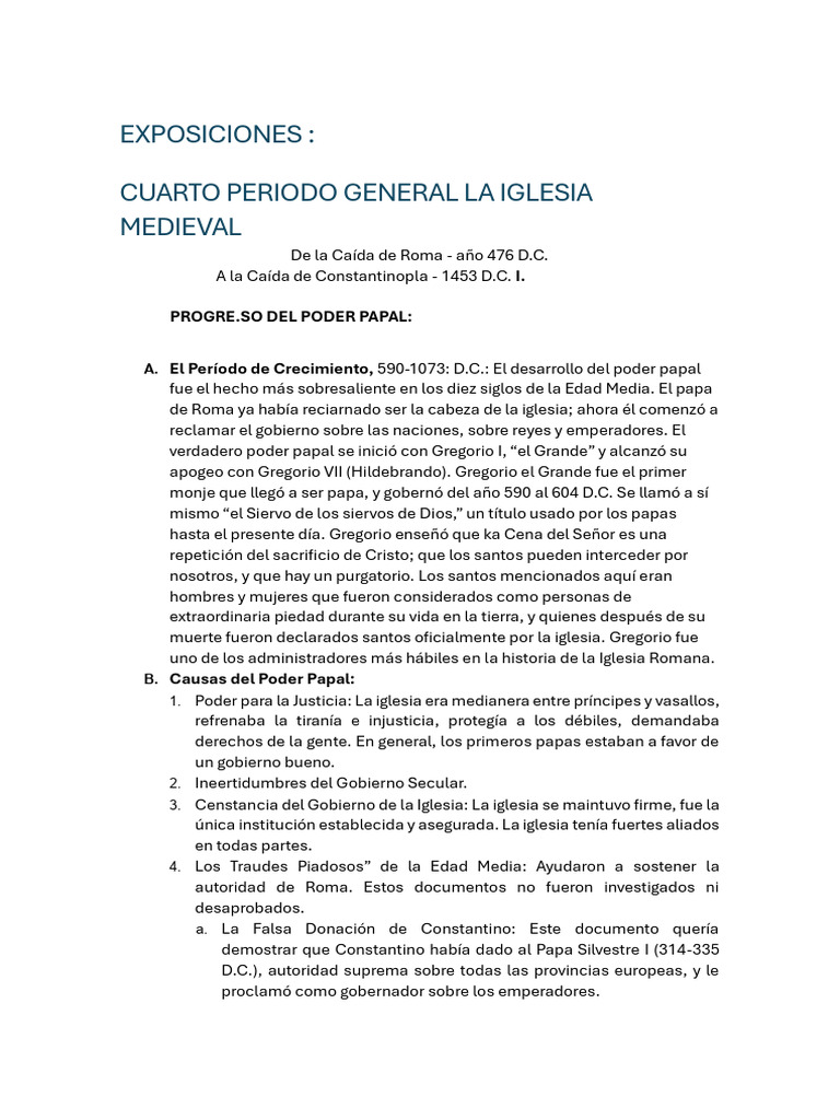 Tema de Exposiciones | PDF | Cruzadas | Mahoma