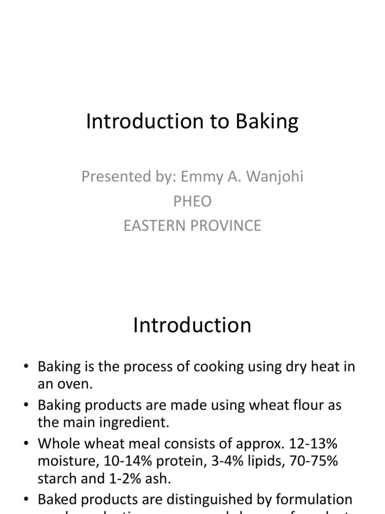 Introduction To Baking | PDF | Flour | Breads