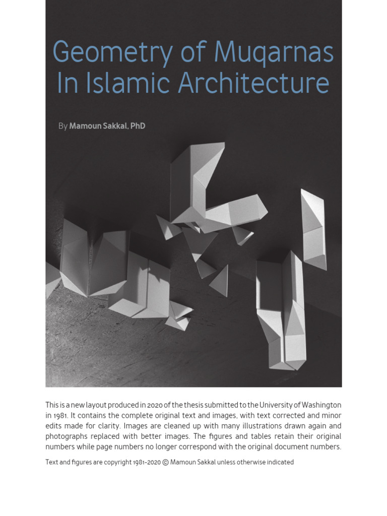 Muqarnas Geometry in Islamic Architecture | PDF | Dome