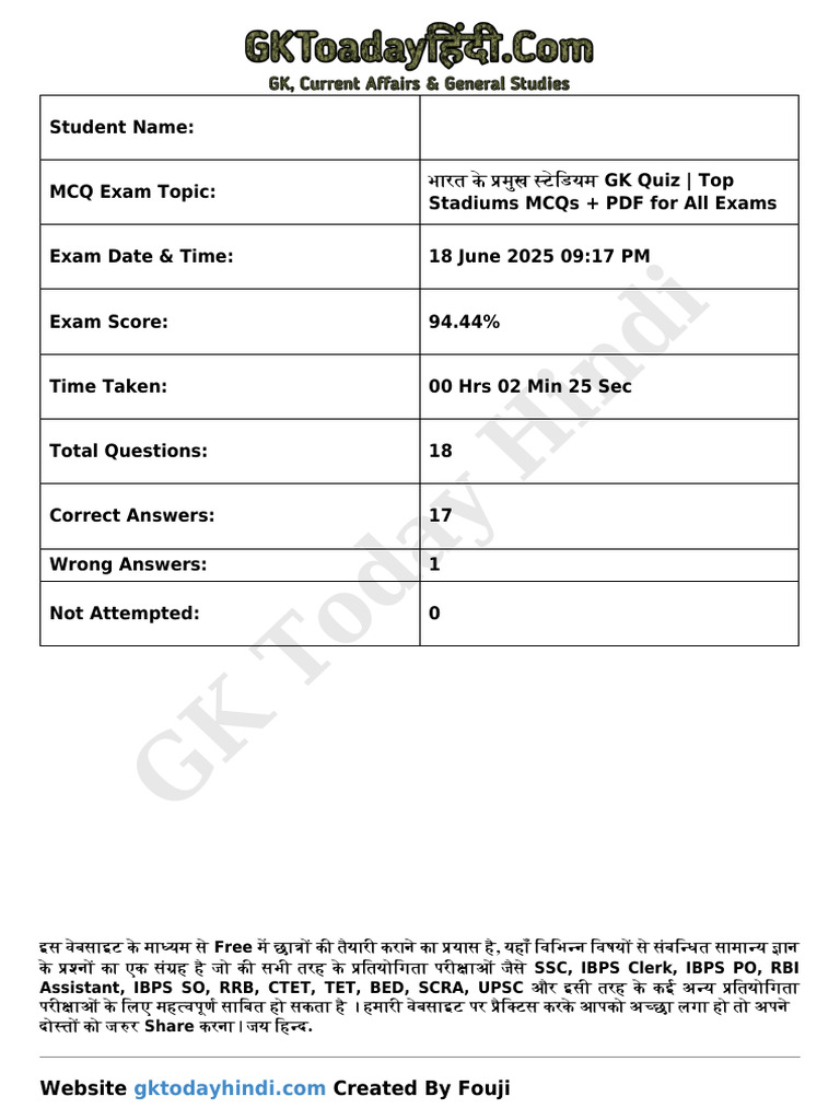 Your Result | PDF