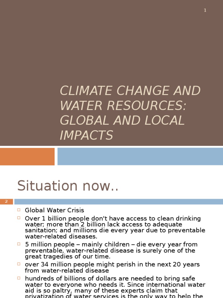 Climate Change and Water Resources | PDF | Water Resources | Surface Runoff