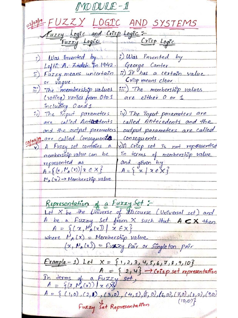 Neural Network Fuzzy Logic Note | PDF