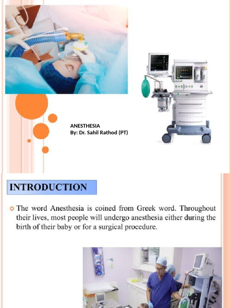 Anesthesia | PDF