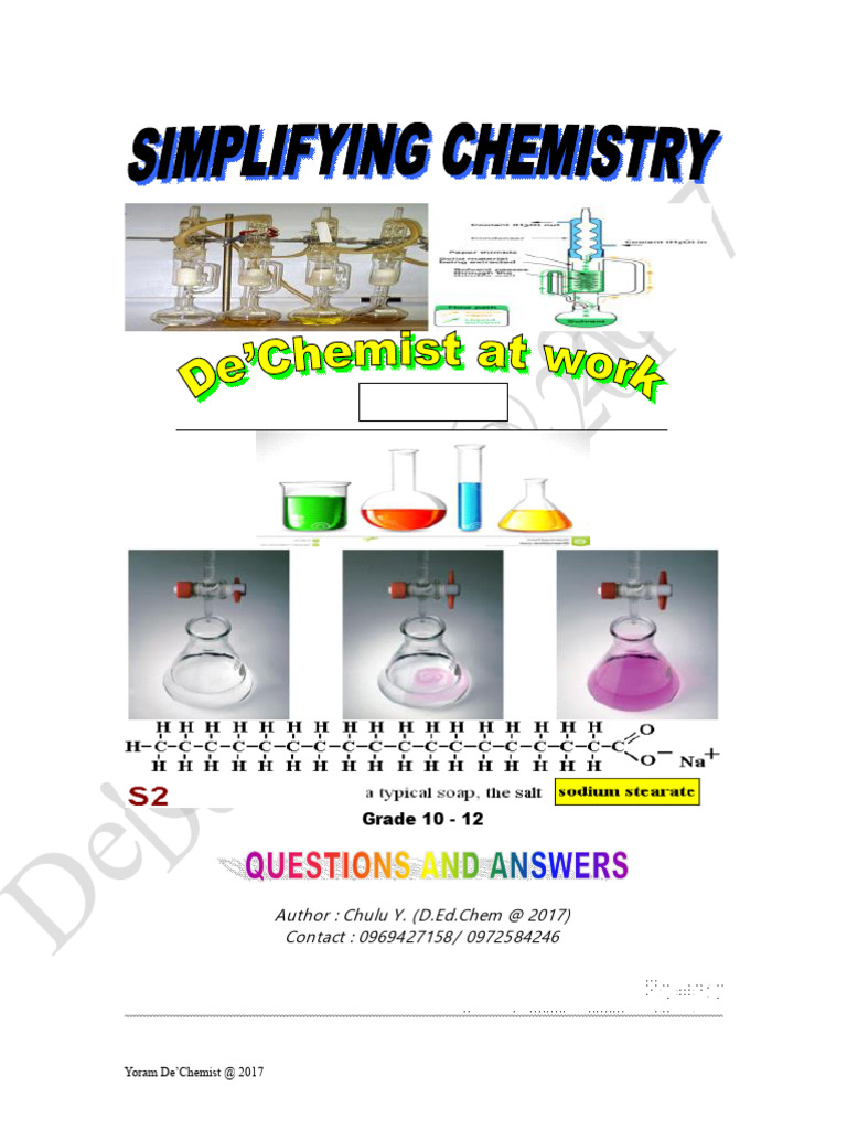 Simplifying Chemistry for Grades 10-12 | PDF | Salt (Chemistry) | Ammonium
