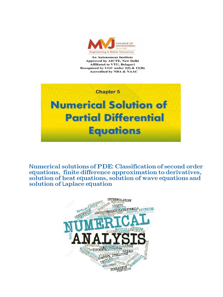 Numerical Solutions To PDE | PDF | Partial Differential Equation ...