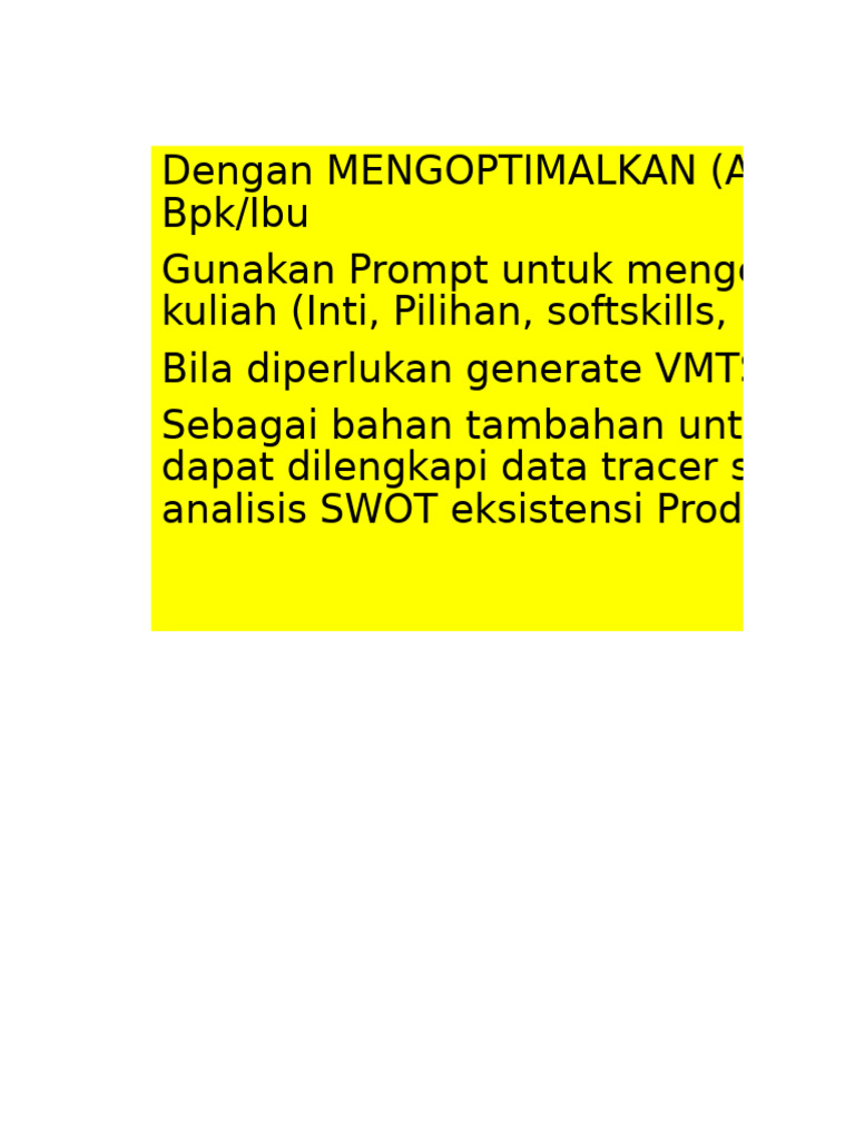 Lembar Kerja Pembuatan Kurikulum OBE Dan RPS-1 | PDF