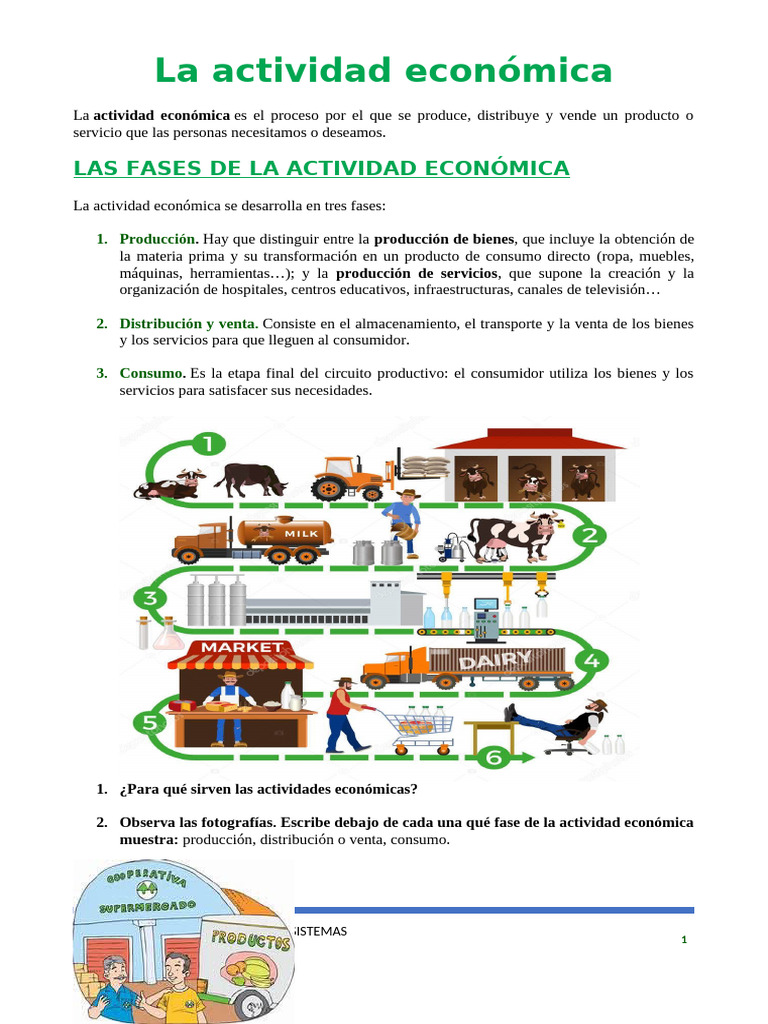 TEMA 7. La Actividad Económica. Los Sistemas Económicos | PDF | Sistema ...
