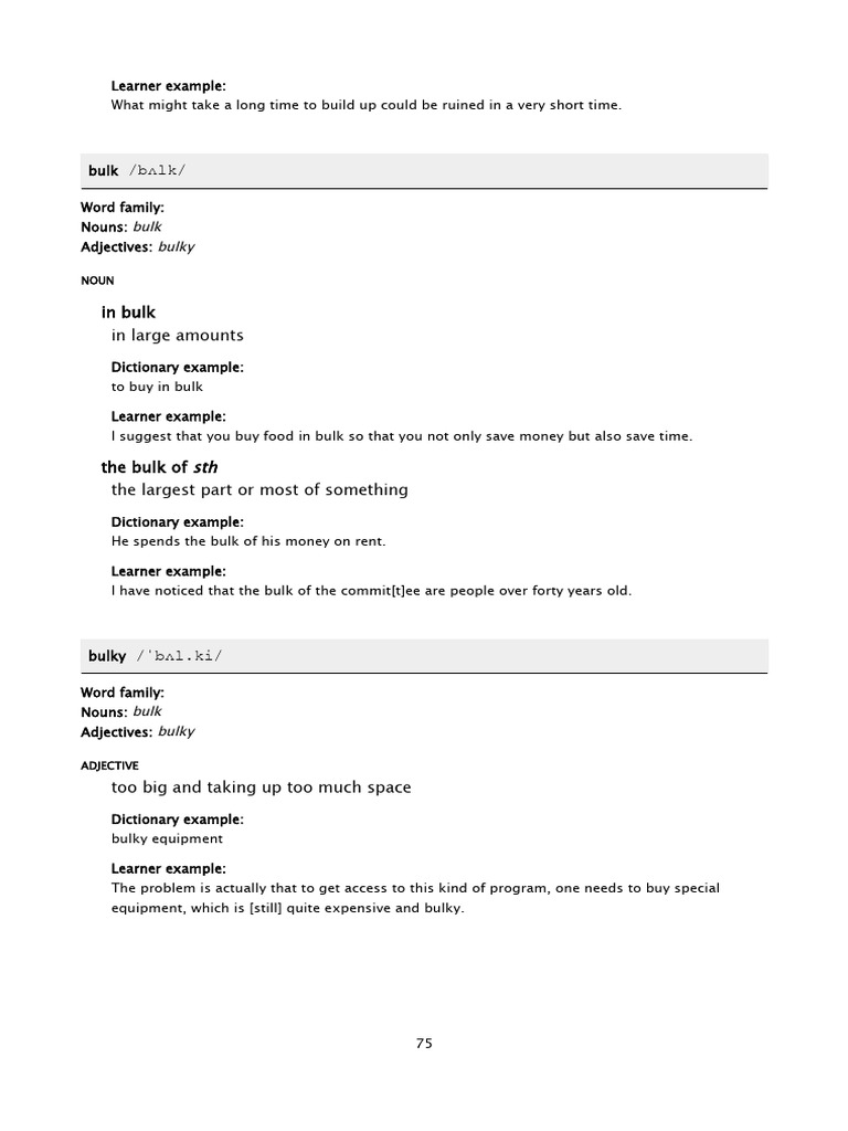 Word List For Level C1 Aslanovs - Lessons-75-111 | PDF | Adjective | Adverb