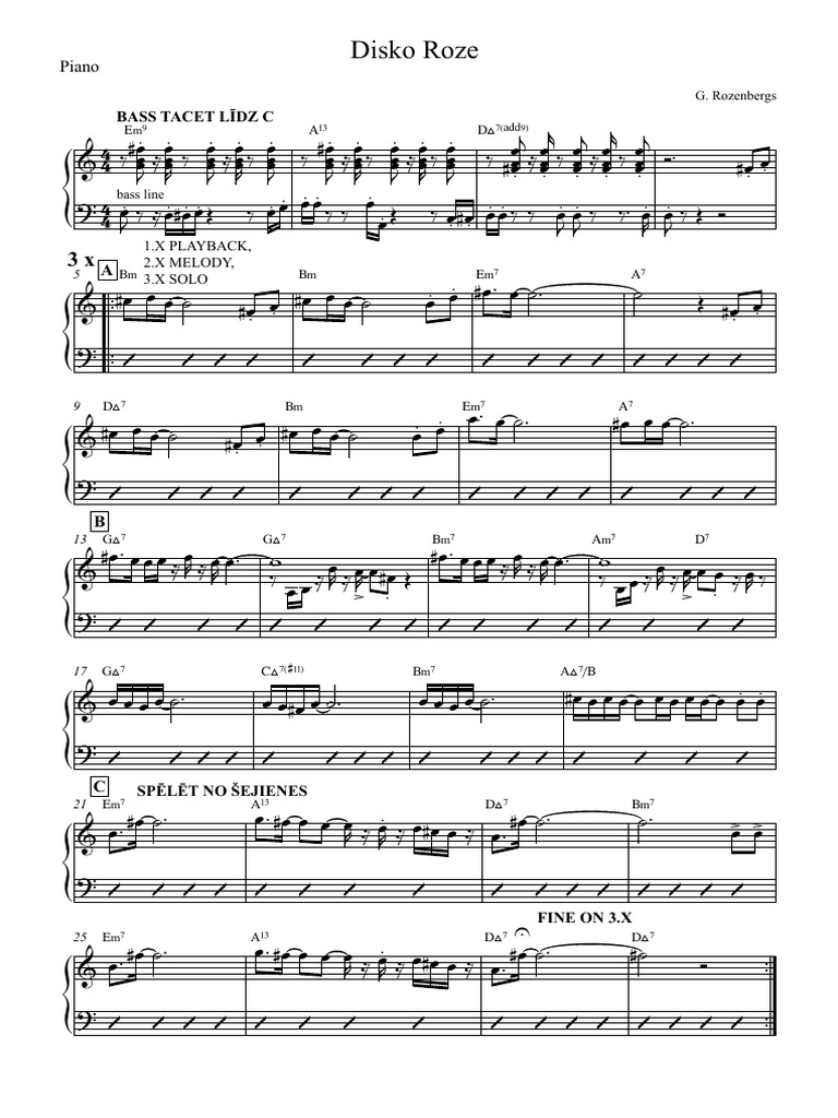 Disko-Roze - G. Rozenbergs | PDF