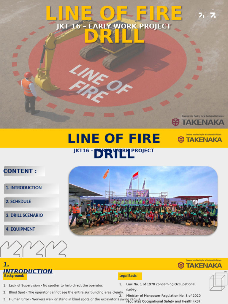 JKT16 Line of Fire Safety Drill Guide | PDF | Safety