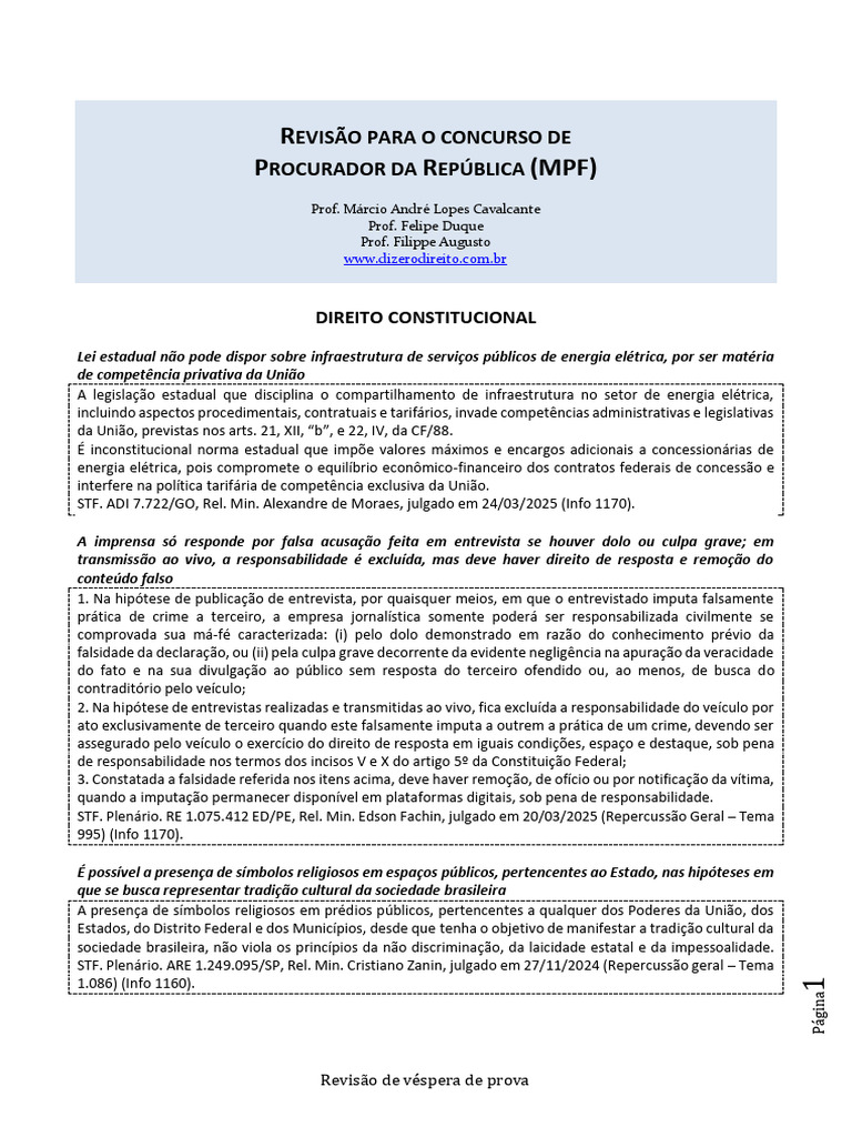 WP Contentuploads202506revisao Procurador Da Republica Do MPF PDF | PDF ...