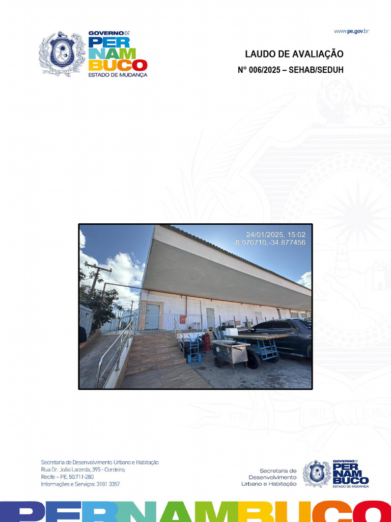 Laudo Recife Governo Pernambuco | PDF | Mercado (economia) | Estatísticas