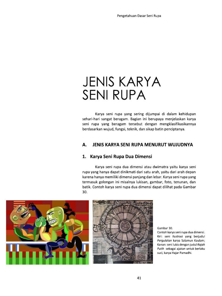 Jenis Jenis Karya Seni Rupa | PDF