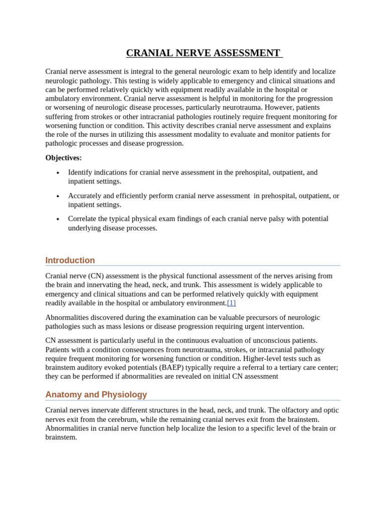 CN Assessment: Shoulder Shrug Evaluation | PDF | Neuroanatomy | Human ...