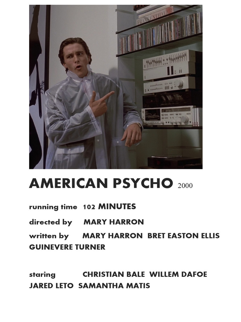 American Psycho 2000 | PDF