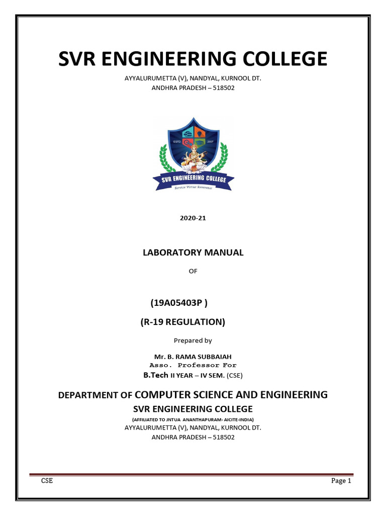 Operating System Lab Manual | PDF | Computer File | Engineering