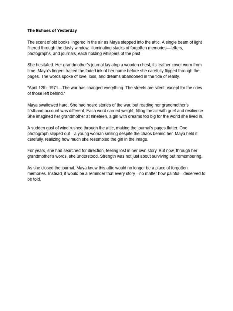 Narrative Composition Sample | PDF