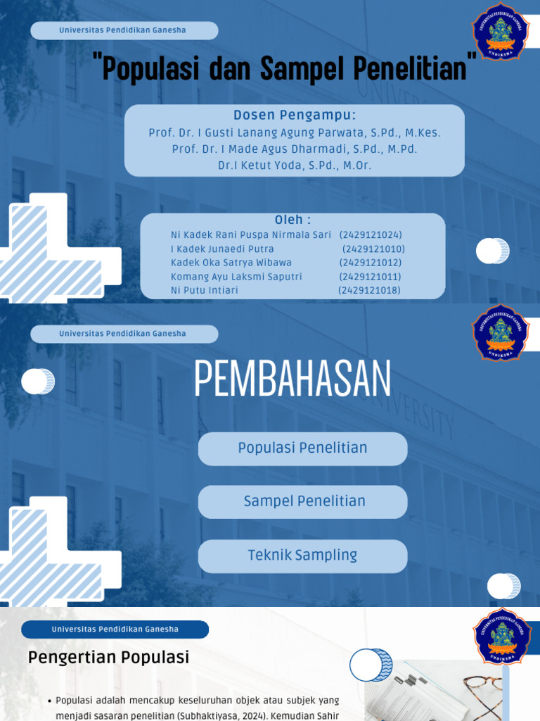 Populasi Dan Sampel Penelitian_Klp 2.PDF | PDF
