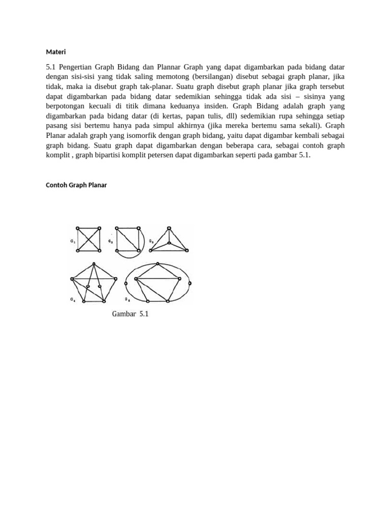 Pengertian dan Teorema Graph Planar | PDF