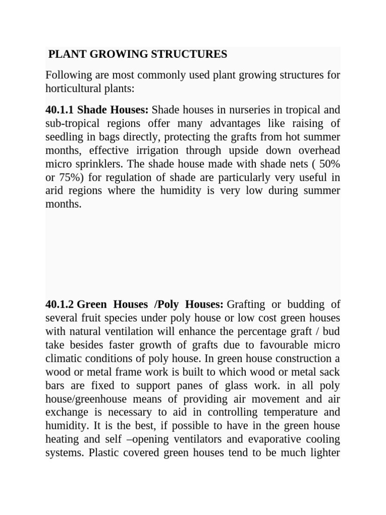 Vegetable Growing Structures-Hpl5-1 | PDF | Greenhouse | Plant Nursery