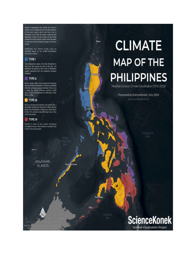 Detailed Climate Map of The Philippines | PDF