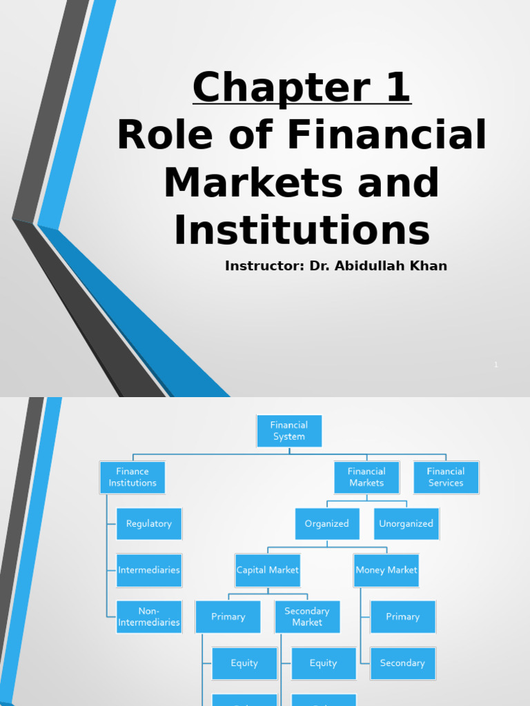 Chapter 1 Role of Financial Markets and Institutions | PDF | Securities ...