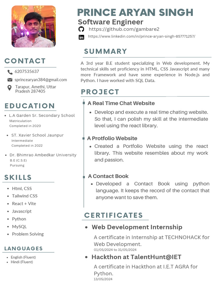 Prince Aryan Singh-1 | PDF