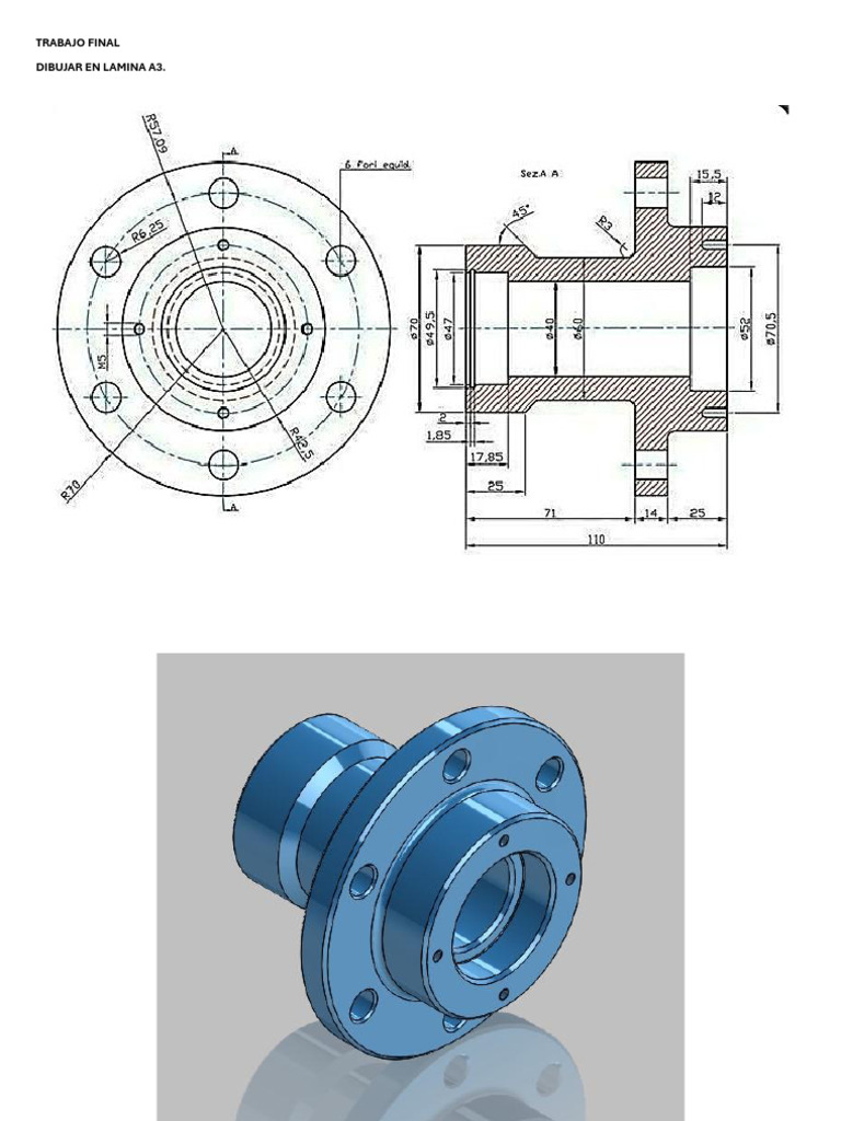 Trabajo Final - Dibujo de Ingenieria | PDF