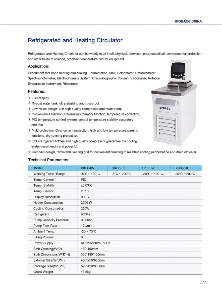 Refrigerated and Heating Circulator | PDF