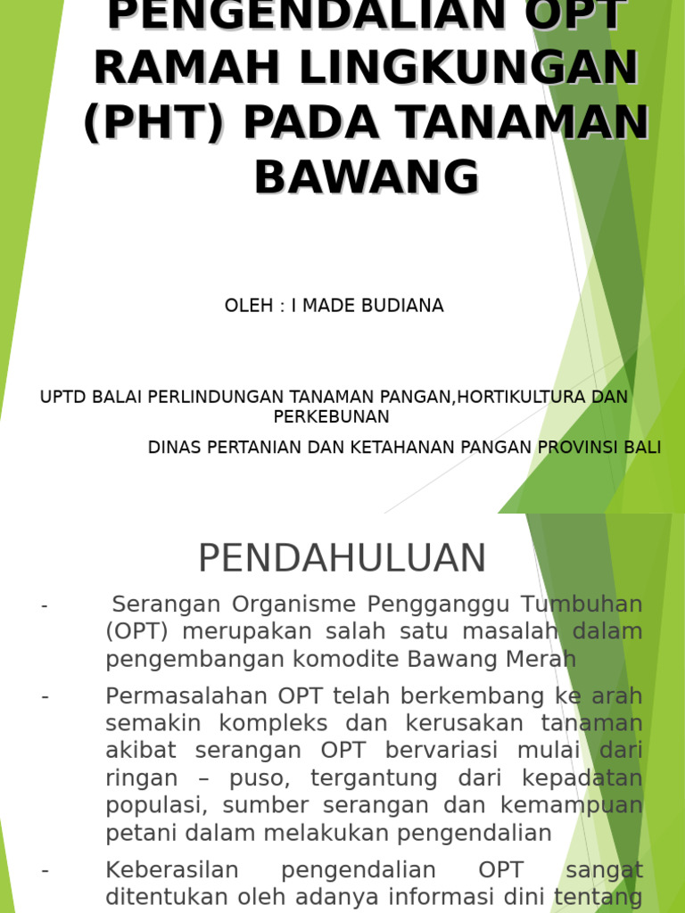 Pengendalian OPT Bawang | PDF