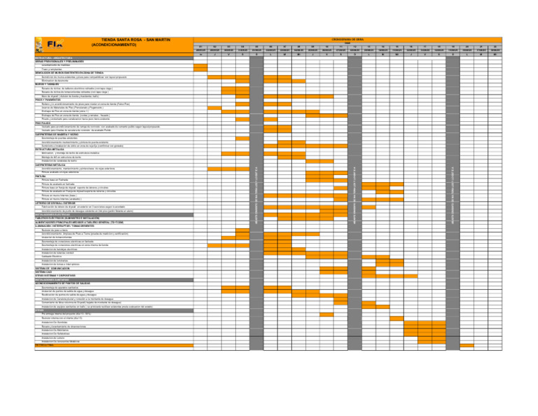 Cronograma Santa Rosa - San Martin de Porres - VF 30-05 | PDF | edificio | Elementos arquitectónicos