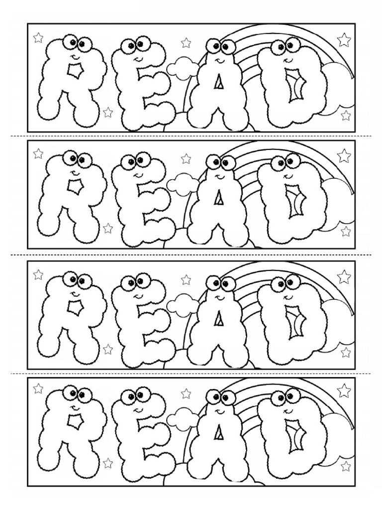 Free Cloud Alphabet Bookmarks | PDF