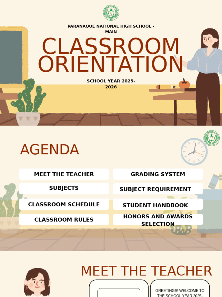 Sy 2025-2026 Orientation | PDF