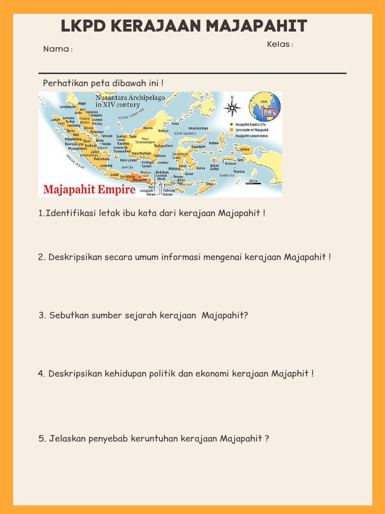 Kuning Ilustrasi Contoh LKPD Pancasila Lembar Kerja Sekolah | PDF