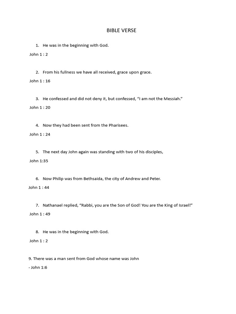 Bible Verse | PDF