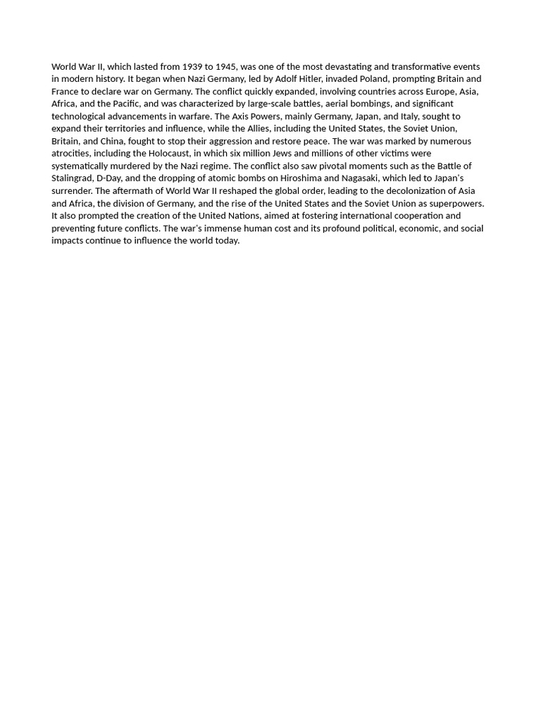 World War Two | PDF