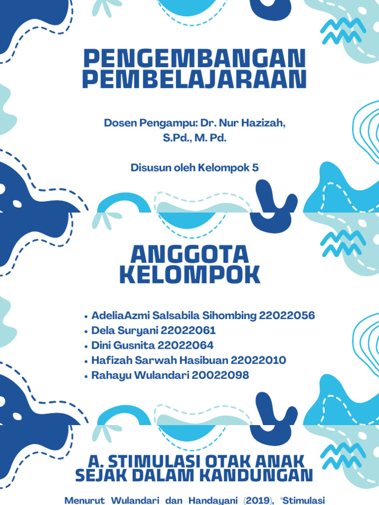 Stimulasi Otak Janin dan Anak Usia Dini | PDF