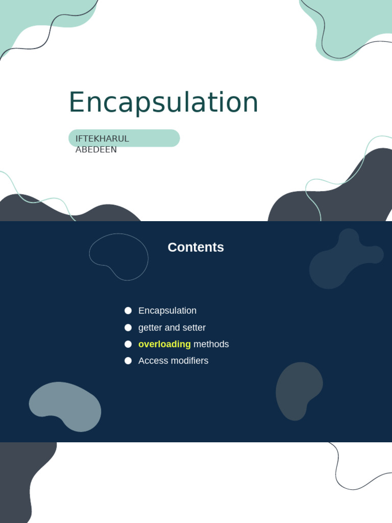Encapsulation | PDF