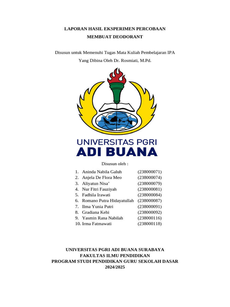 Laporan Pengamatan Ipa Kelompok (1) - 1 | PDF