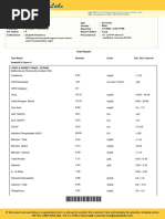 Sample Report Lal Path Labs | PDF | Medical Specialties